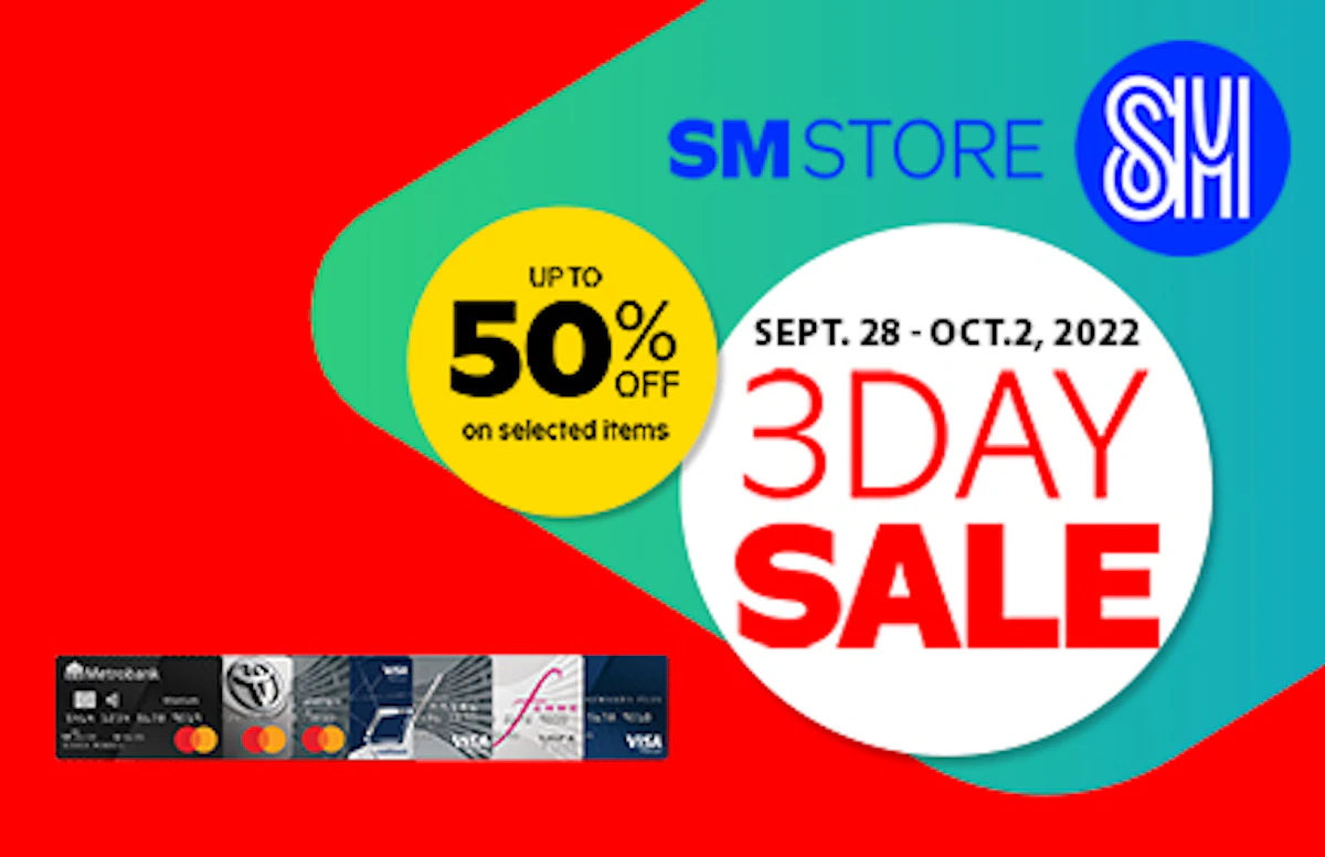Get up to PHP 1,000 SM Gift Pass at SM Store 3-Day Sale