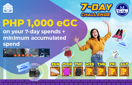 PHP 1,000 eGC for 7 Unique Days