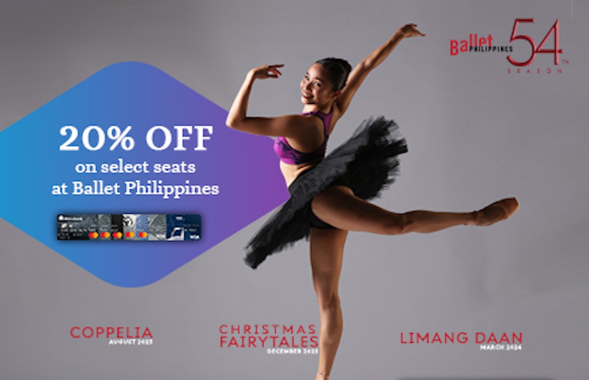 20% OFF Ballet Philippines' shows