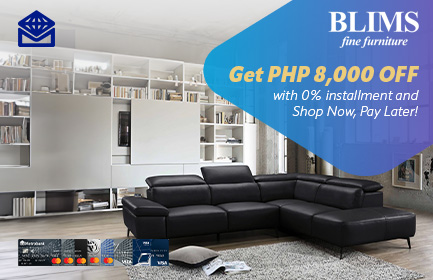 PHP 8,000 OFF at Blims Fine Furniture