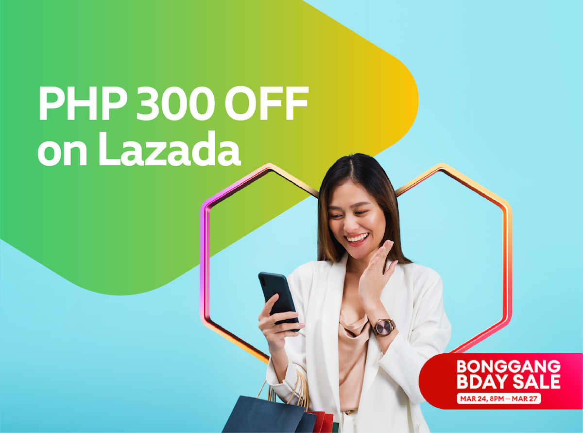 PHP 300 OFF on Lazada