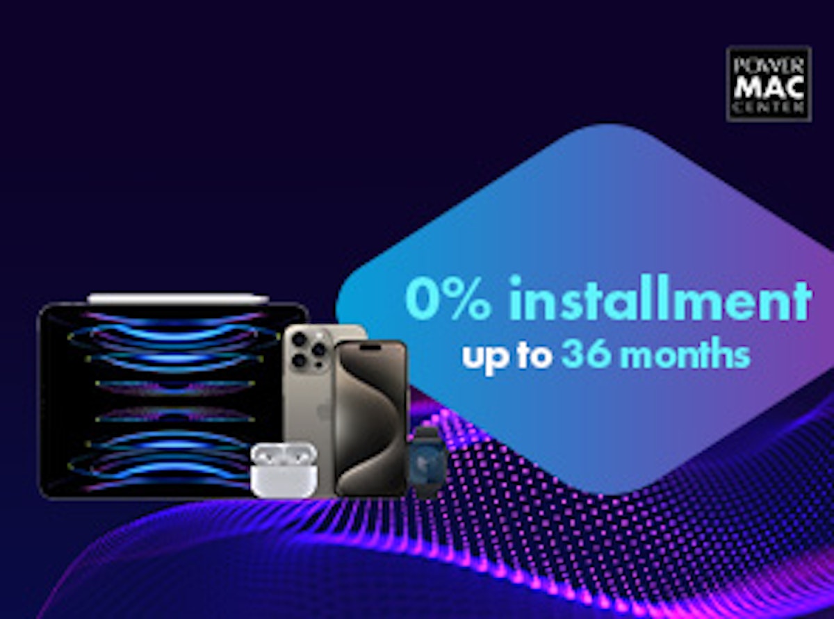 Power Mac Center 0% installment for 36 months