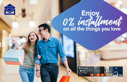 Shop your favorites with 0% installment