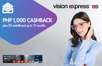 Get PHP 1,000 cashback at Vision Express