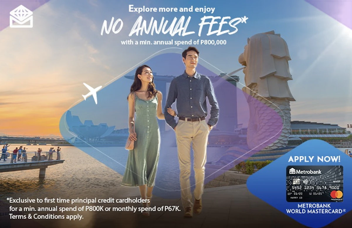 Metrobank Mastercard 'No Annual Fees' Welcome Offer