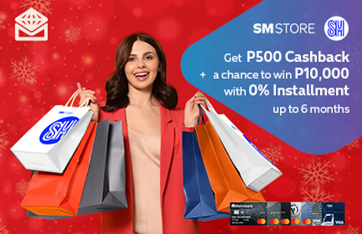 PHP 500 CASHBACK + PHP 10,000 raffle