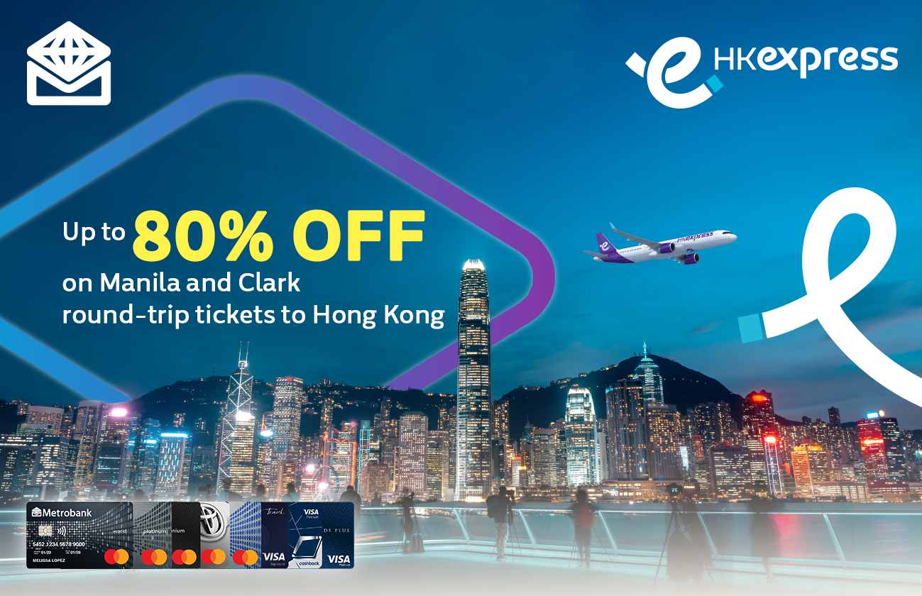 Up to 80% OFF on HK Express flights to Hong Kong | Metrobank