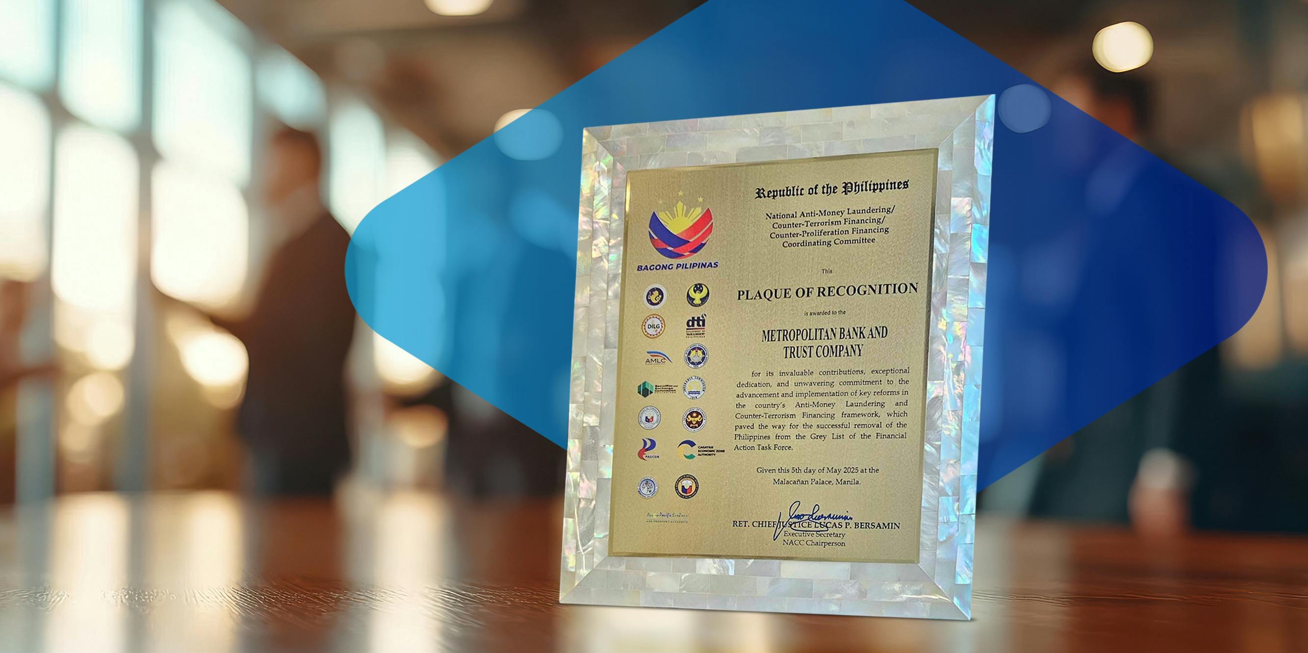 Metrobank recognized for supporting Philippines’ exit from FATF Grey List