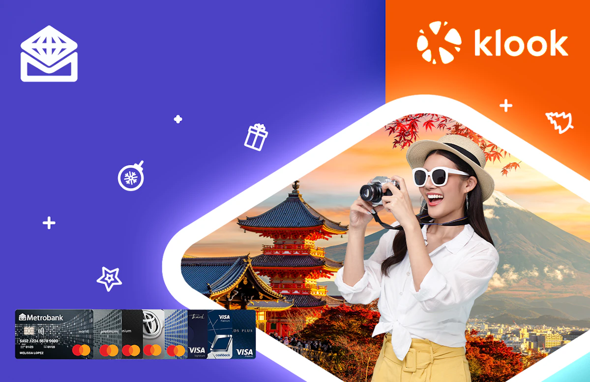 Up to PHP 3,000 OFF at Klook | Metrobank